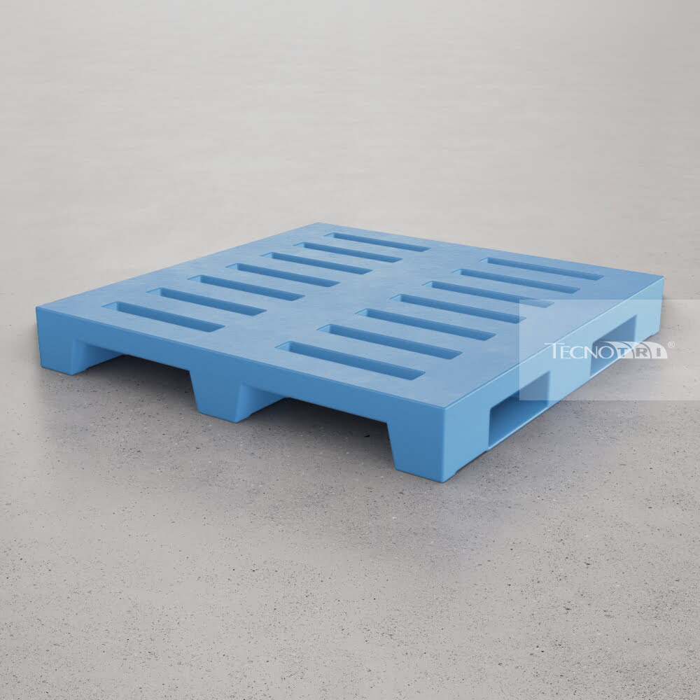 Pallet Plástico / Tarima 1250x1250. PL037 - Tecnotri